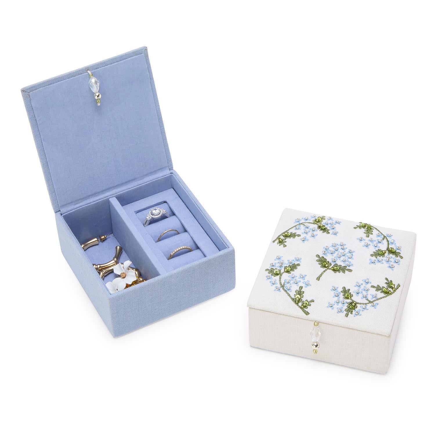 Small Hydrangea Jewelry Box – Mint Museum Store